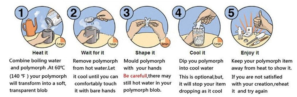 Moldable Thermoplastic pellets For Crafts And Cosplay 1 pound – FormIt ...